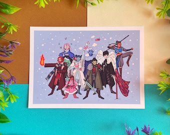 Mighty Nein Critical Role Art Print - Etsy