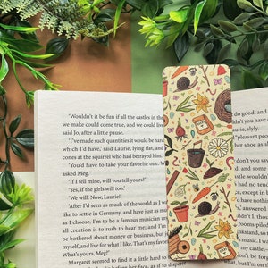 In the Garden Bookmark Matt Luxury Illustration Bookmark Cute Kawaii ...
