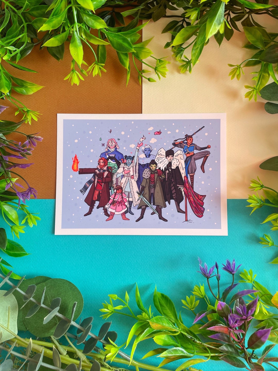 Critical Role Art Print - Mighty Nein D&D Fantasy Illustration Wall Art ...