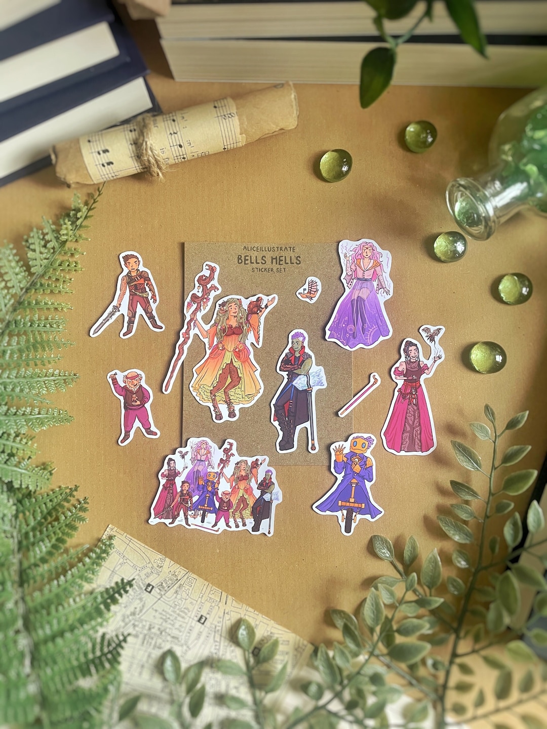 Critical Role Sticker Pack - Bells Hells Dungeons and Dragons Stickers ...