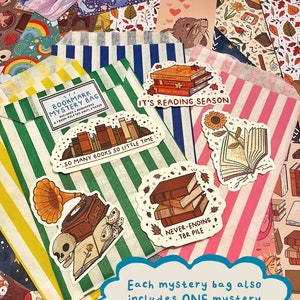 Bookmark MYSTERY BAG - Surprise Grab Bag - Book Lover Gift - Reading ...