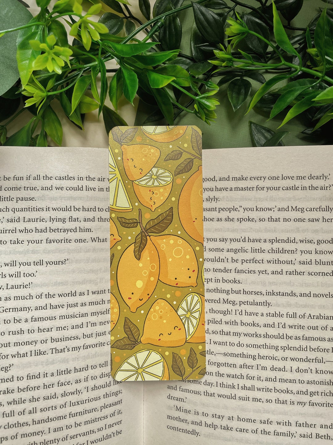 Lemon Bookmark | Book and Reading Accessory | Citrus Fruit Food ...