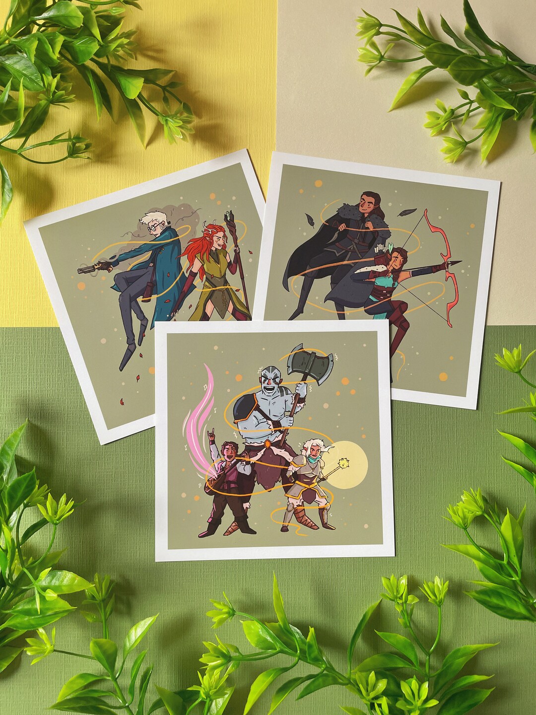 Vox Machina Square Art Print - Critical Role D&D Dungeons and Dragons ...