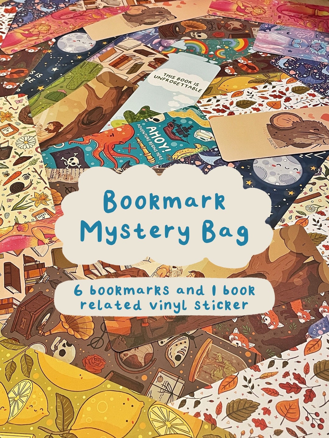 Bookmark MYSTERY BAG - Surprise Grab Bag - Book Lover Gift - Reading ...