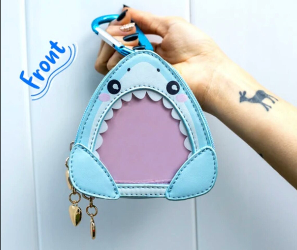Shark ITA Bag // Keychain // Pin Display // Vegan Leather // - Etsy