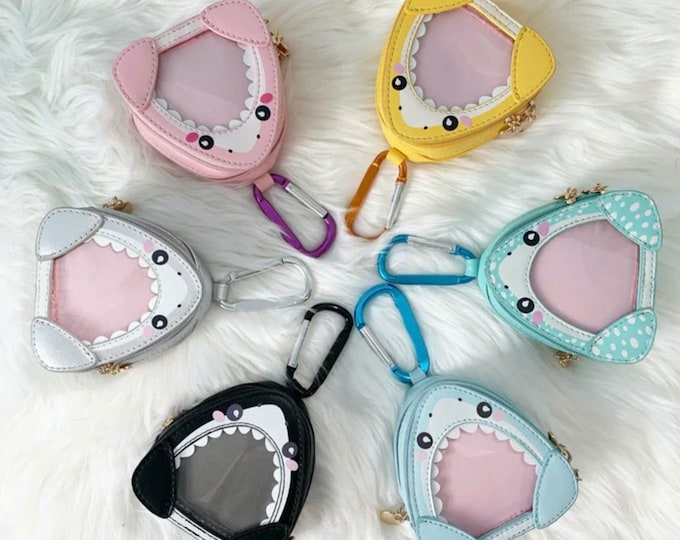 Shark ITA Bag // Keychain // Pin Display // Vegan Leather // Small Pin ...