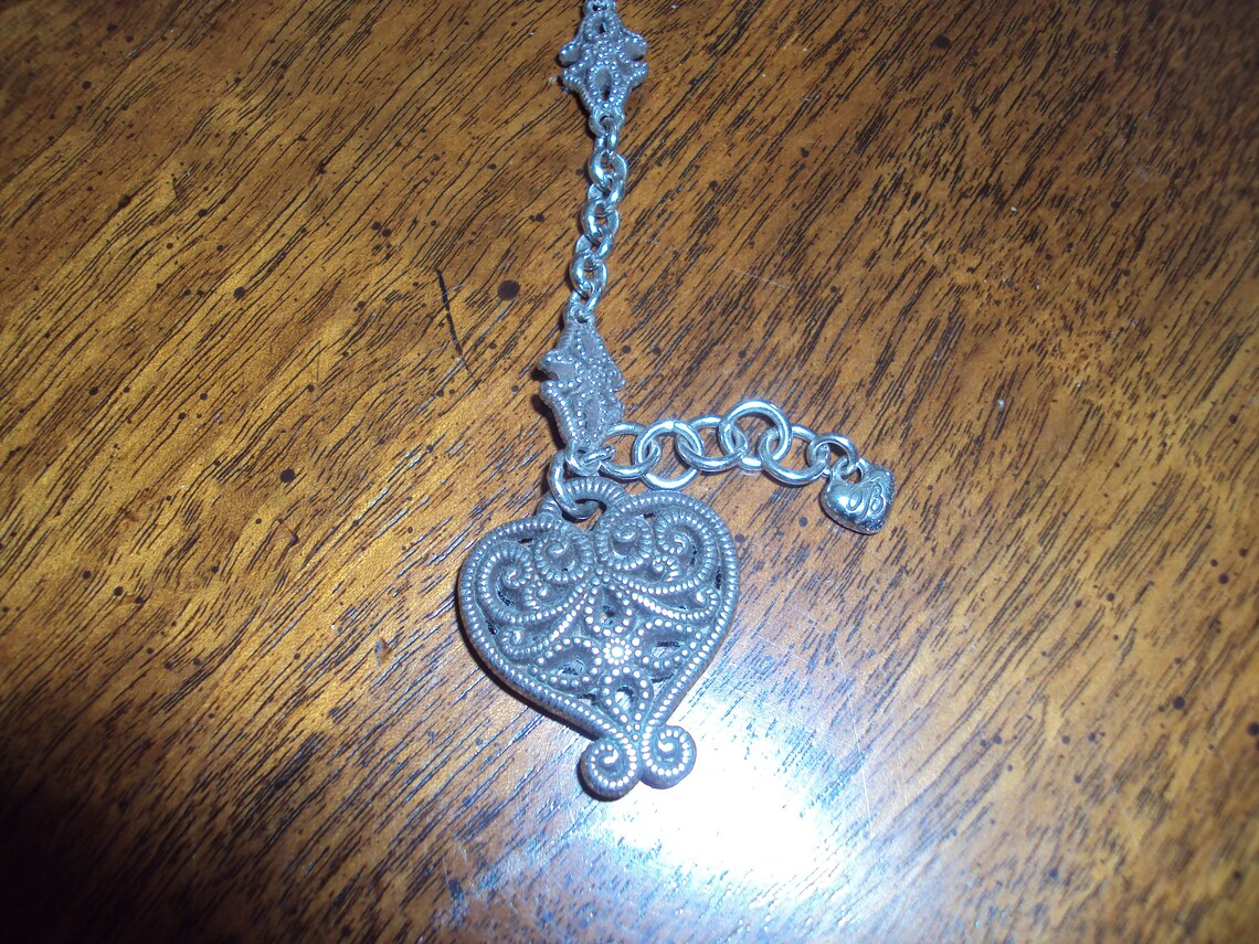 Brighton Heart Charm Bracelet - Etsy Italia