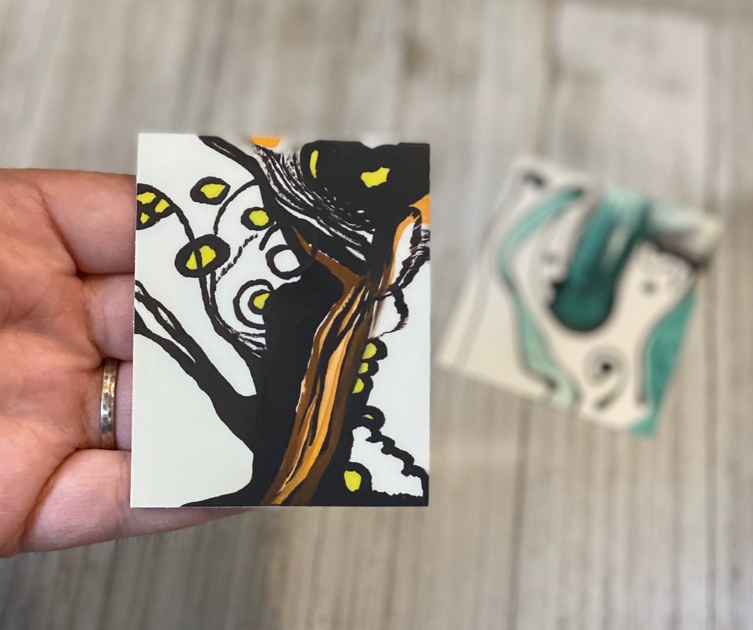 Artist Sticker Collection, Abstract Art Stickers, Tiny Art Replicas ...