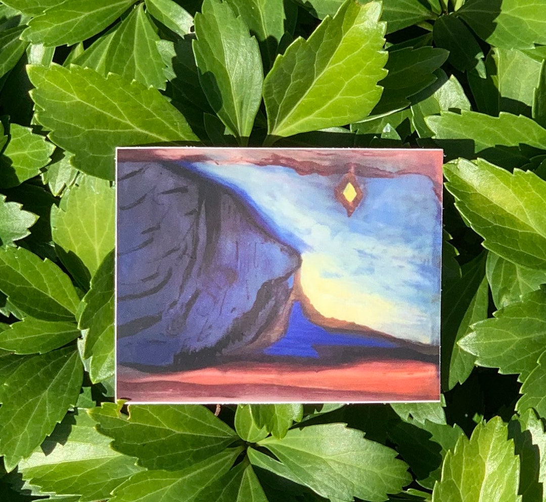 Miniature Art Print, Tiny Art, Sticker Paintings, Artist Sticker ...