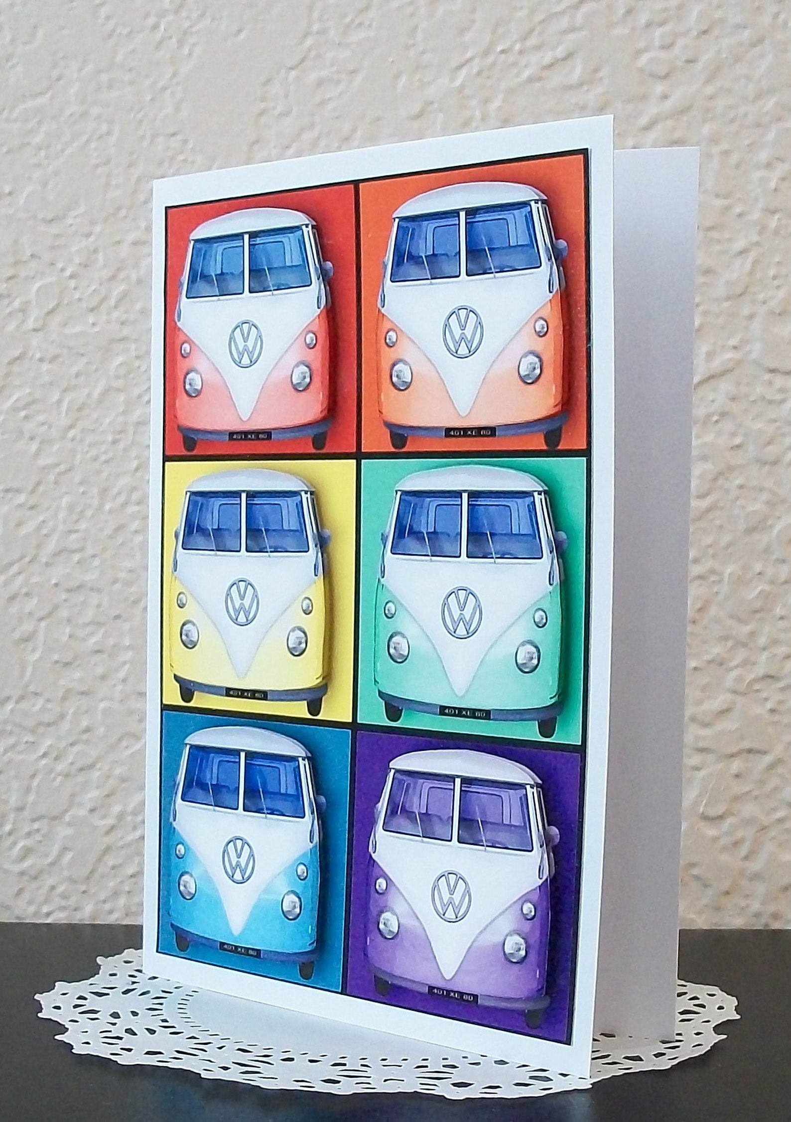 VW Van Rainbow Colors - Etsy