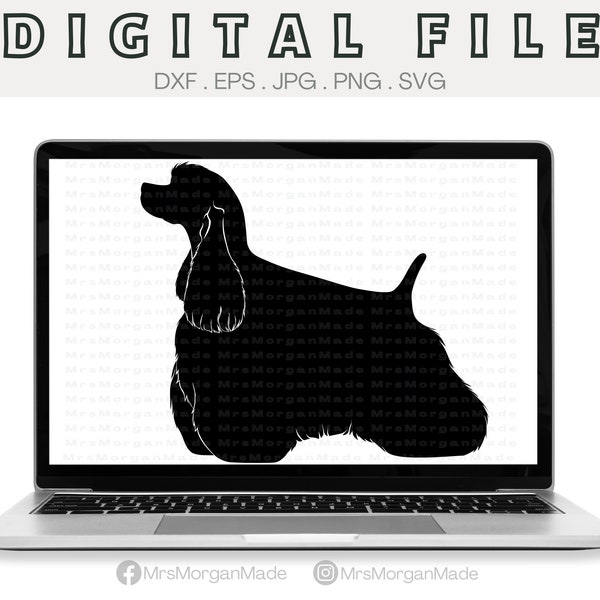 Cocker Spaniel Dxf File - Etsy