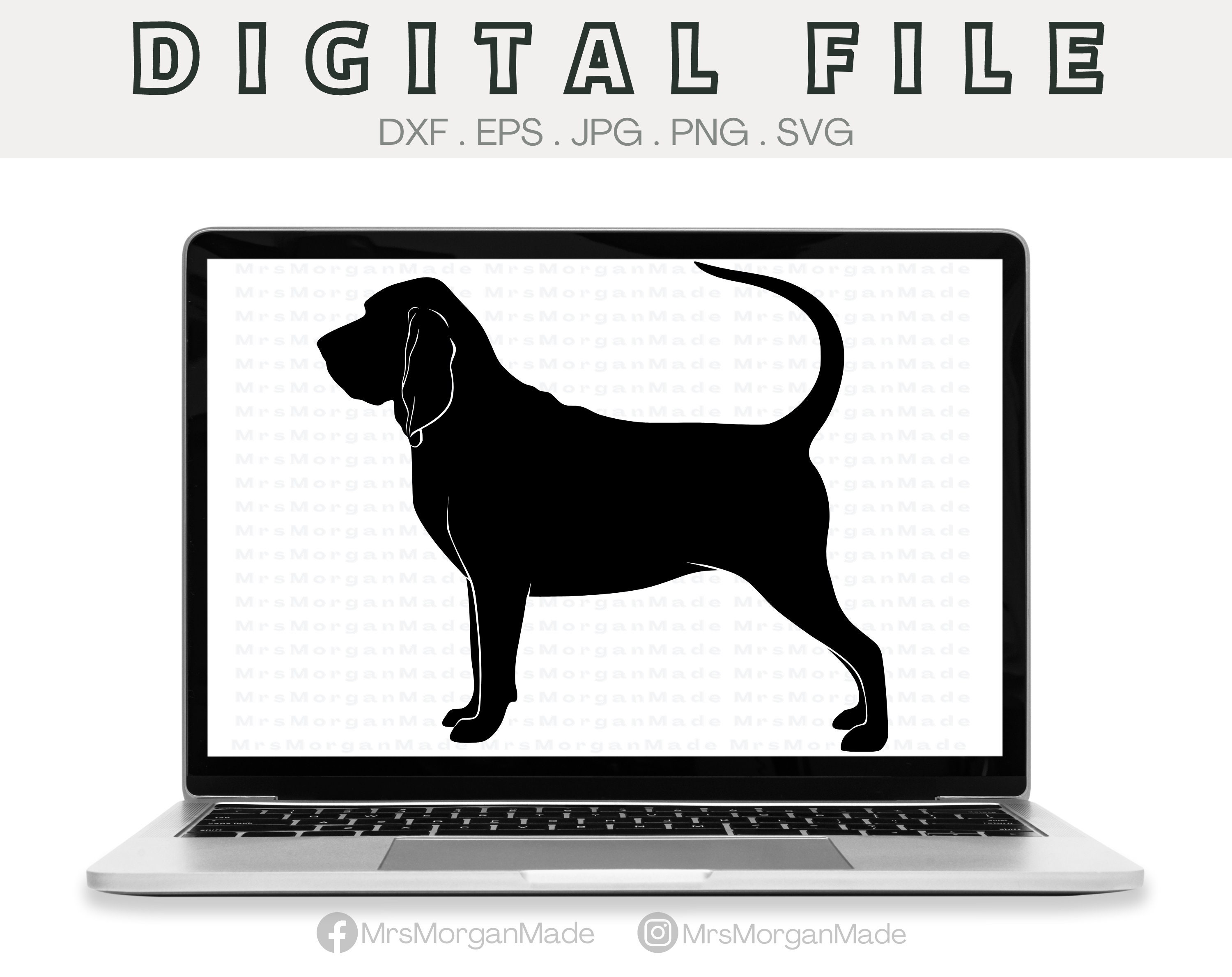 Bloodhound Dog Svg Png Dxf Eps Jpg, Instant Digital File Download ...