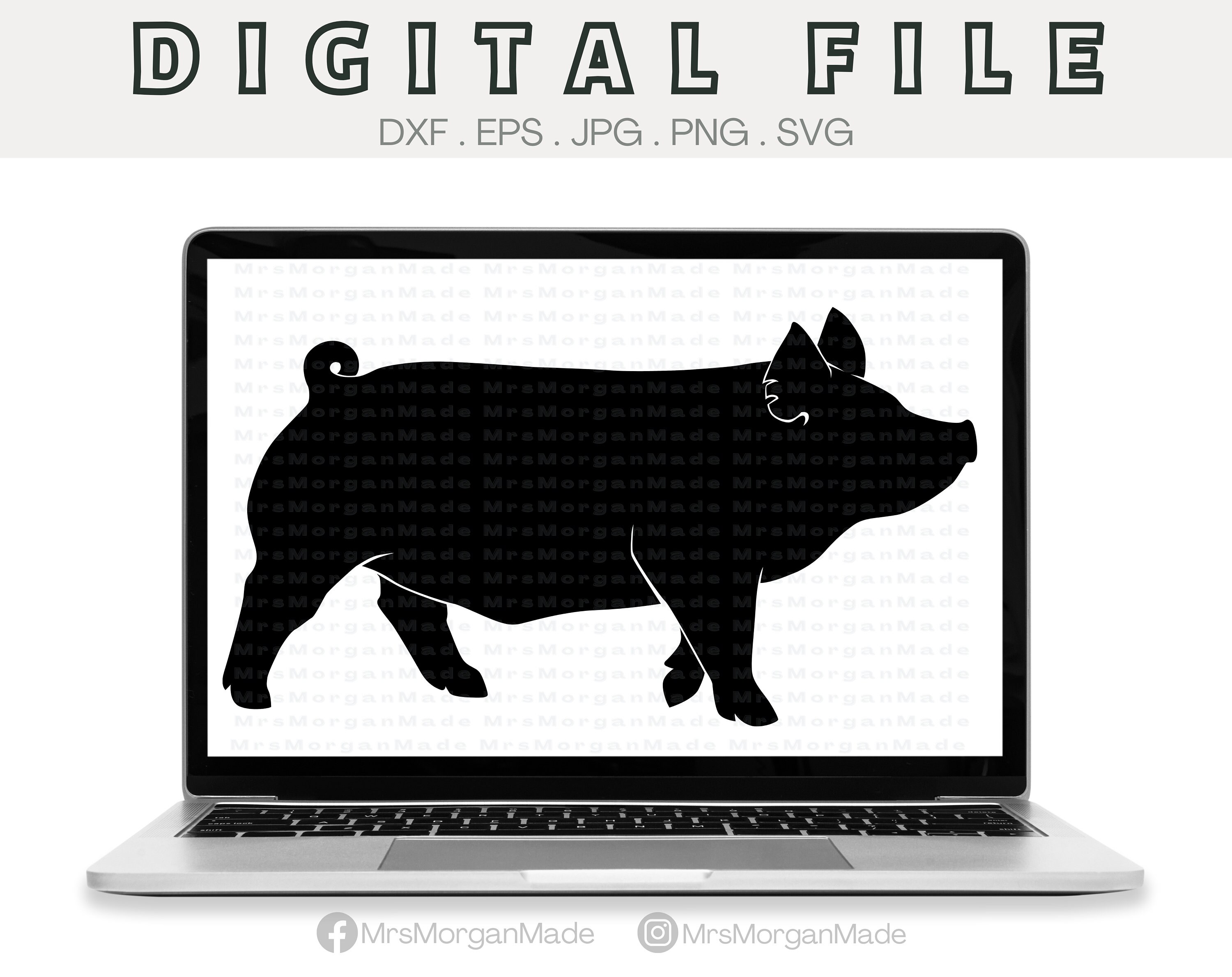 Driving Show Pig Svg Png Dxf Eps Jpg, Instant Digital File Download ...