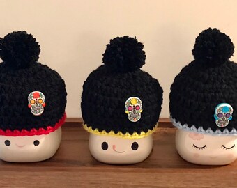 Valentines Marshmallow Mug Hats / Red and White Mug Hat Set / | Etsy