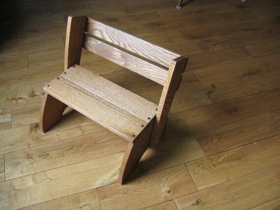 Steps & Stools WHITE OAK Kids stool Wooden stool Foot stool Handmade ...