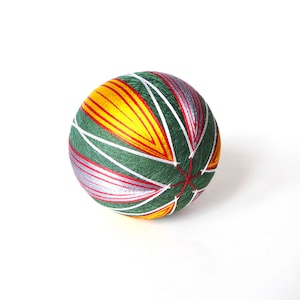 VINTAGE Beautiful Temari Ball , Embroidering Thread Ball , Japanese Art ...