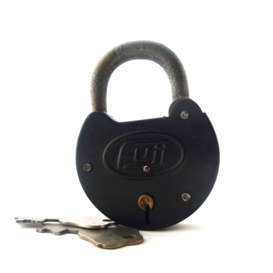 VINTAGE Wonderful Black Padlock with 2 Keys Large size | Etsy