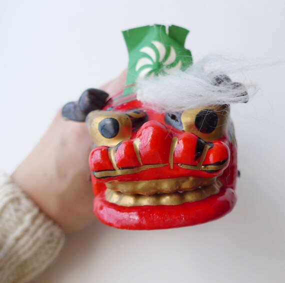 JAPANESE VINTAGE Shishi-gashira Lion Japanese - Etsy