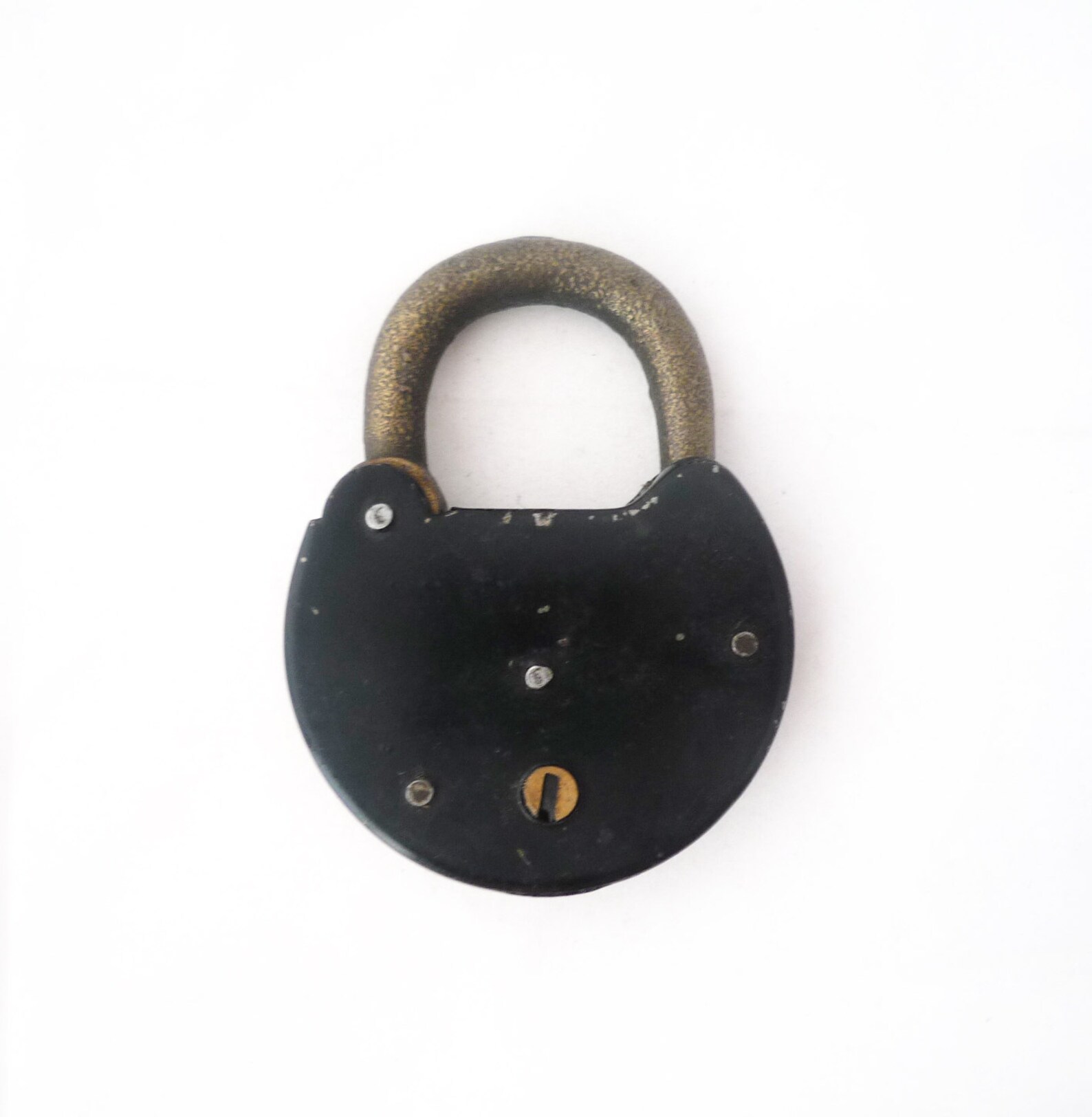 VINTAGE Wonderful Black Padlock with 2 Keys Large size | Etsy