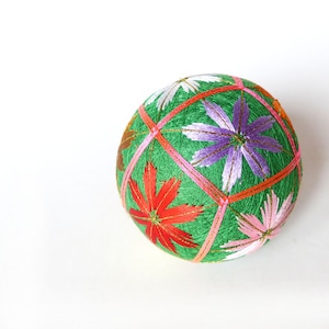 VINTAGE Beautiful Temari Ball , Embroidering Thread Ball , Japanese Art ...
