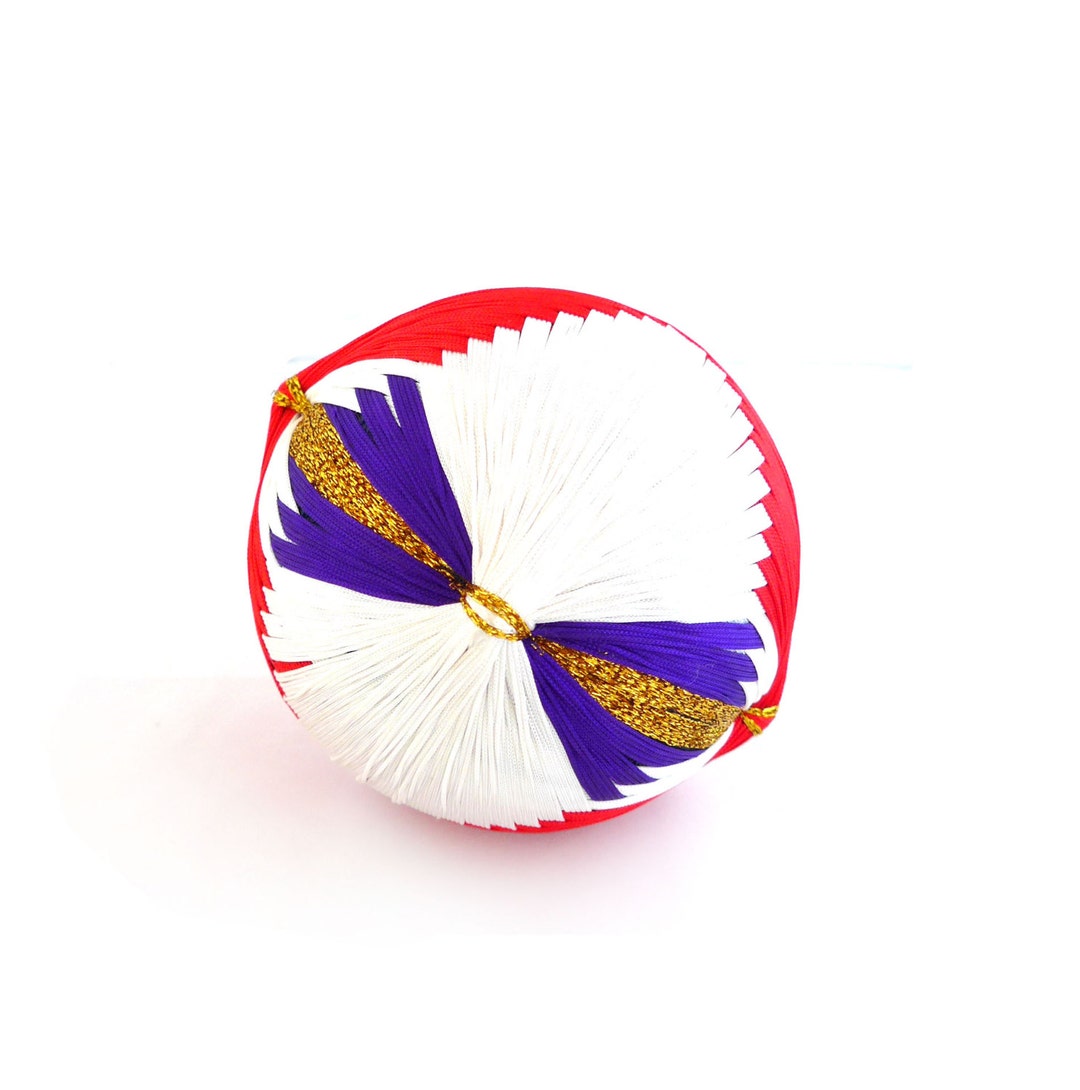 VINTAGE Beautiful " Temari " Ball , Embroidering Thread Ball , Japanese ...