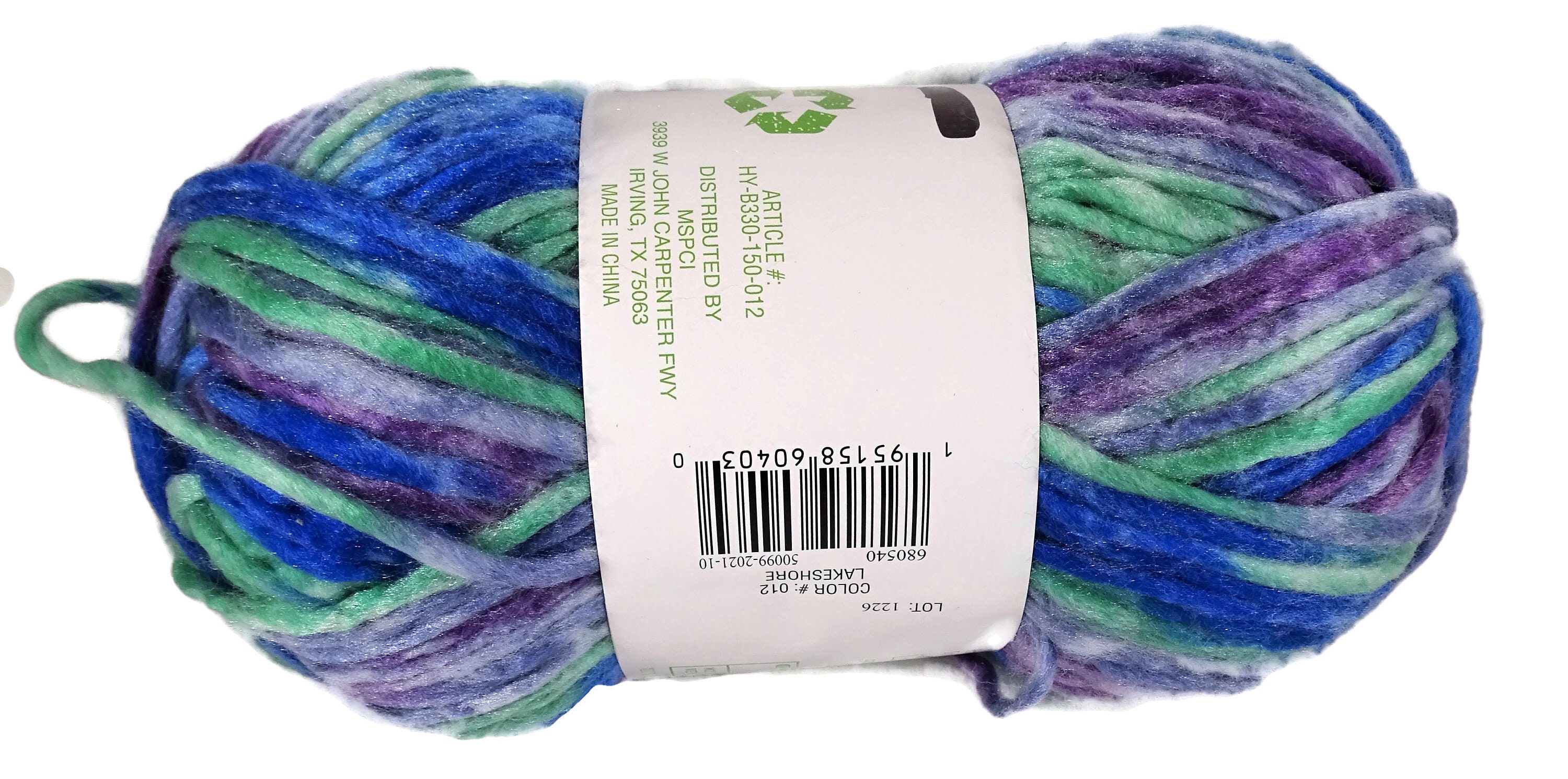 Loops and Threads Yarn Eco Cozy Watercolors Lakeshore Knitting Crochet ...