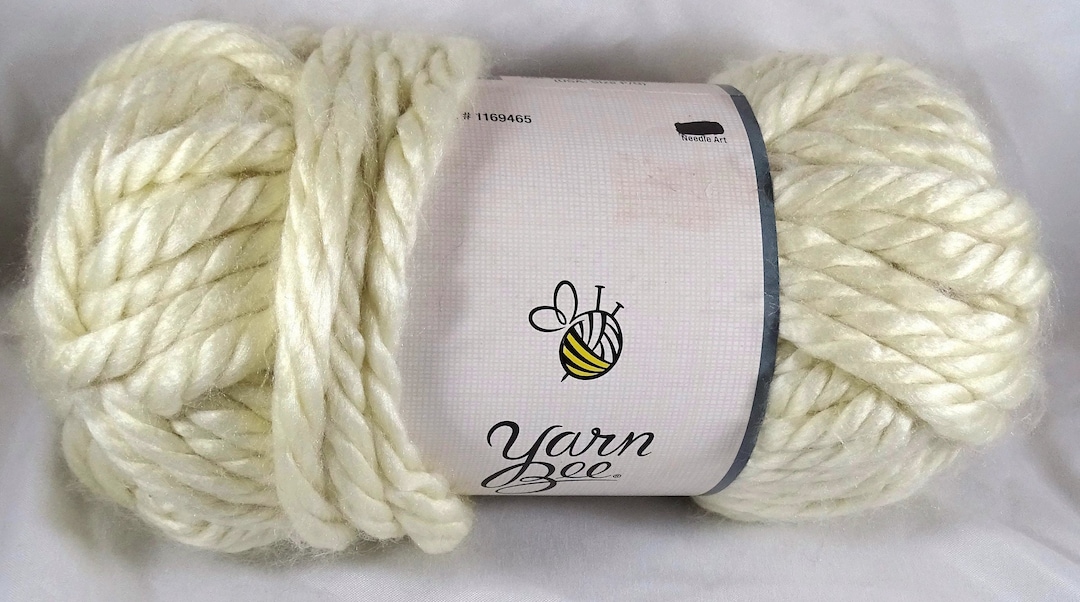 Yarn Bee Uber Luxe Ivory Knitting Crochet Craft Super Bulky - Etsy