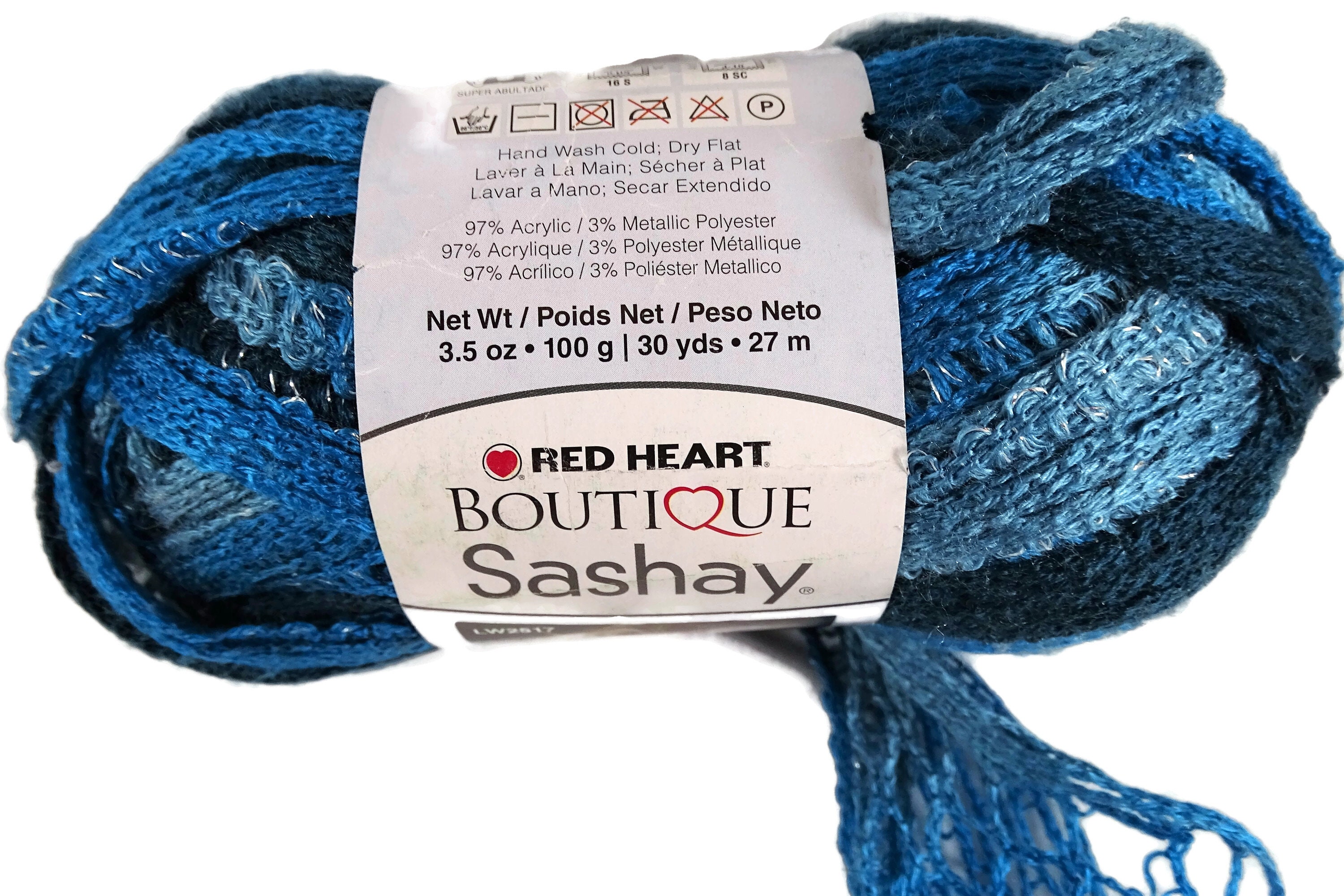 Red Heart Yarn Boutique Sashay Jive Ribbon Etsy