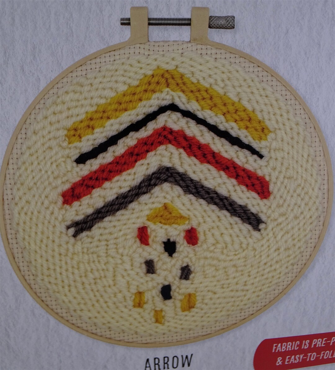 Needle Creations Punch Needle Kit Arrow SEALED Intermediate Level Craft ...