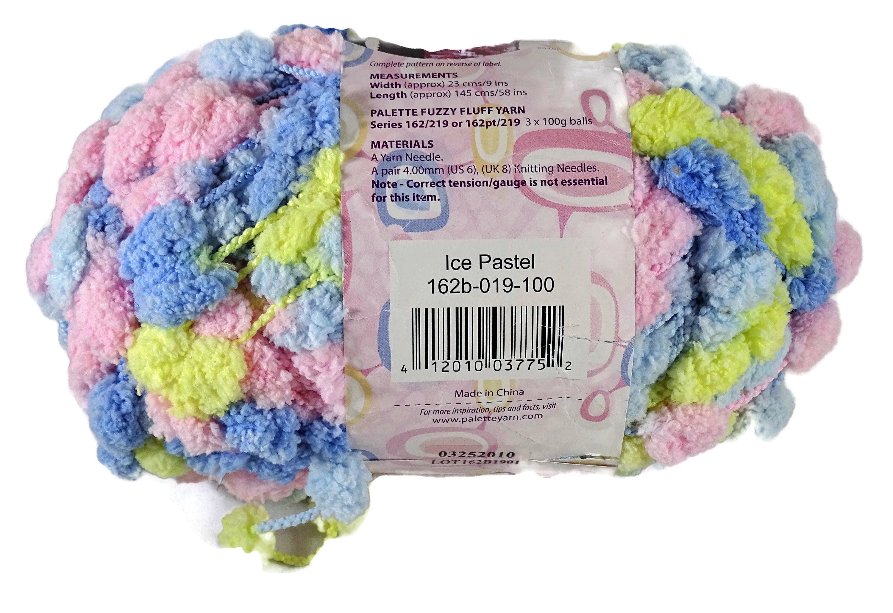 Pom Pom Yarn: Ice Pastel Fuzzy Fluff, Super Bulky - Etsy