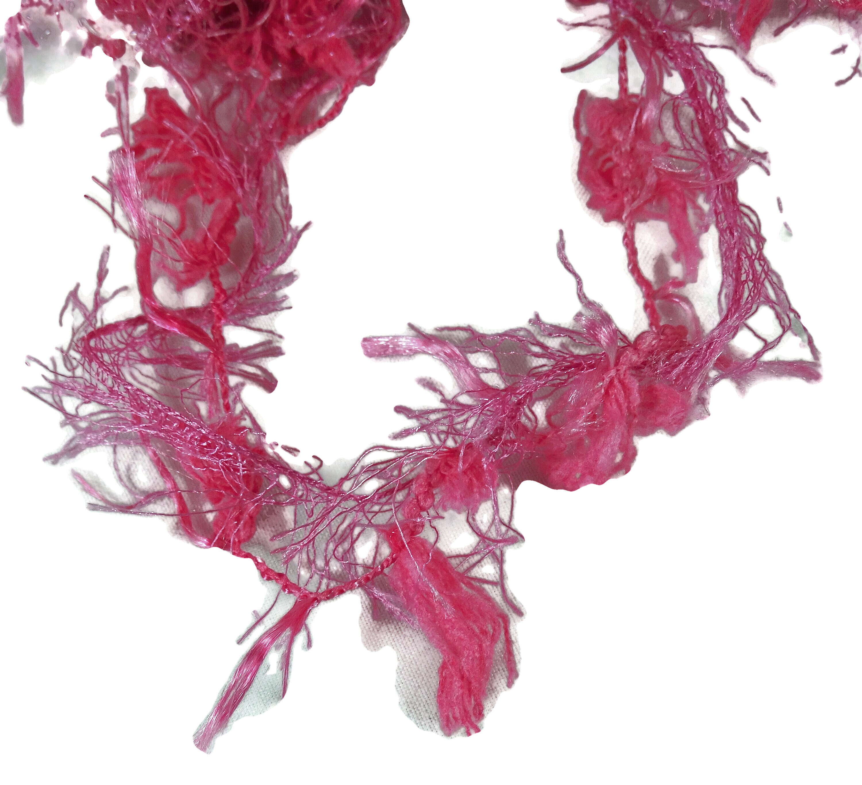 Nobo No Boundaries Stella Yarn Pink Novelty Yarn Fringe - Etsy