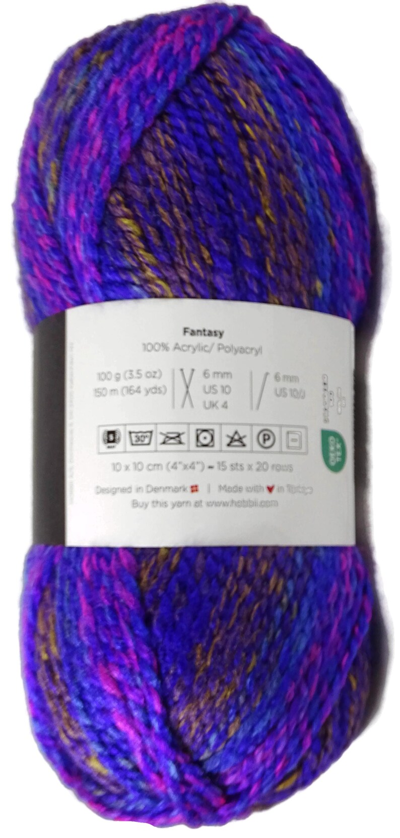 Purple Hobbii Fantasy Yarn Passiflora Bulky Knitting Crochet Craft - Etsy