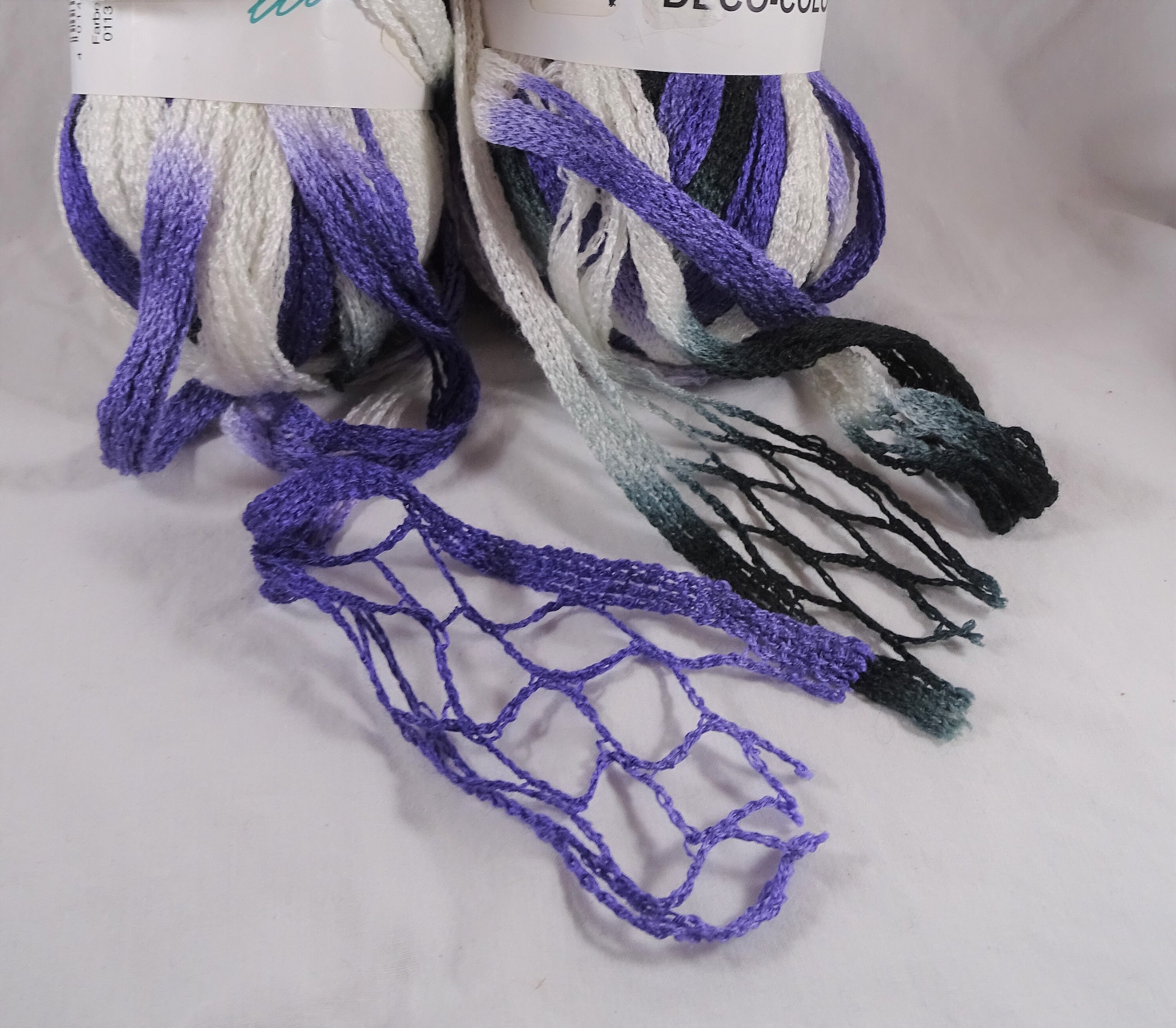 Linie 297 Deco-color Ribbon Yarn Lot 2 Skeins - Etsy