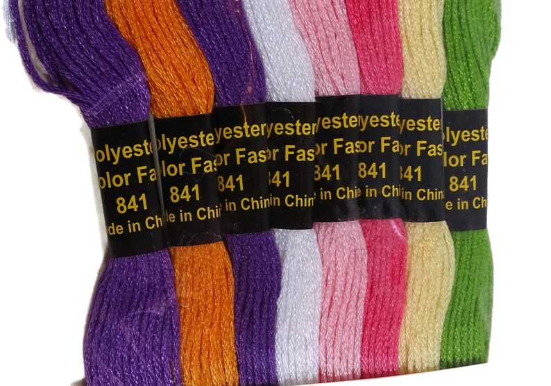 Multi Color Allary Craft Thread Floss 8 Skeins Embroidery Needlecraft ...