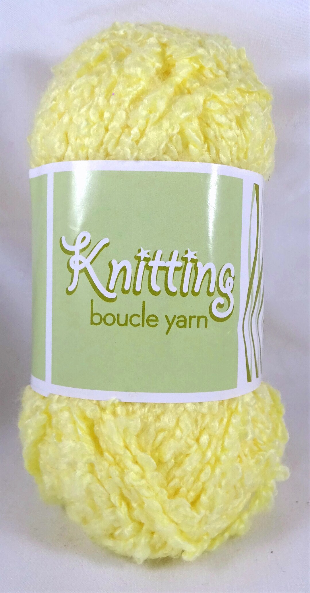 Knitting Yarn Boucle Yellow Knitting Crochet Craft Supplies DIY - Etsy