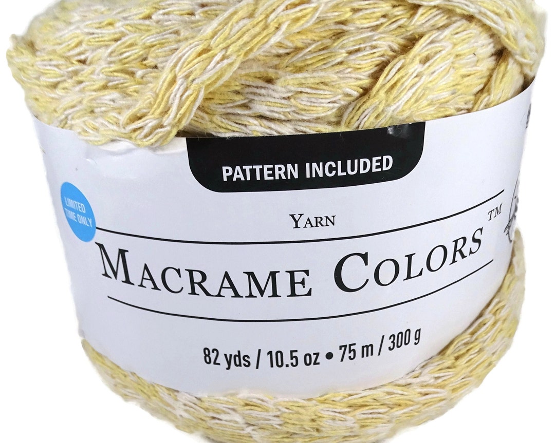 Loops and Thread Yarn Macrame Colors Yellow Marl - Etsy