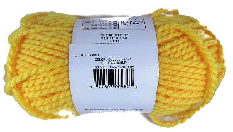 Loops and Thread Yarn Charisma Yellow - Etsy