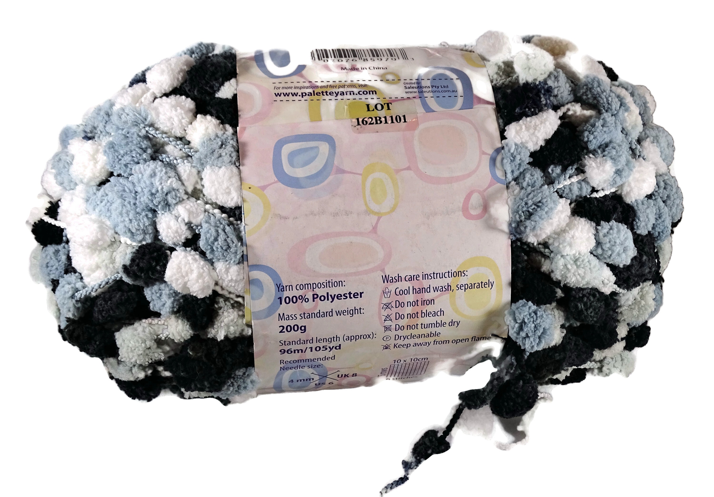 Palette Fuzzy Fluff Yarn Star Cluster Pom Pom Knitting Crochet Craft - Etsy