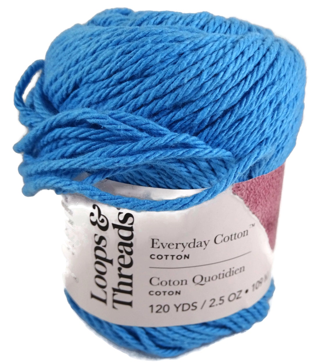 Loops and Thread Yarn Everyday Cotton Azure Blue Knitting Crochet - Etsy