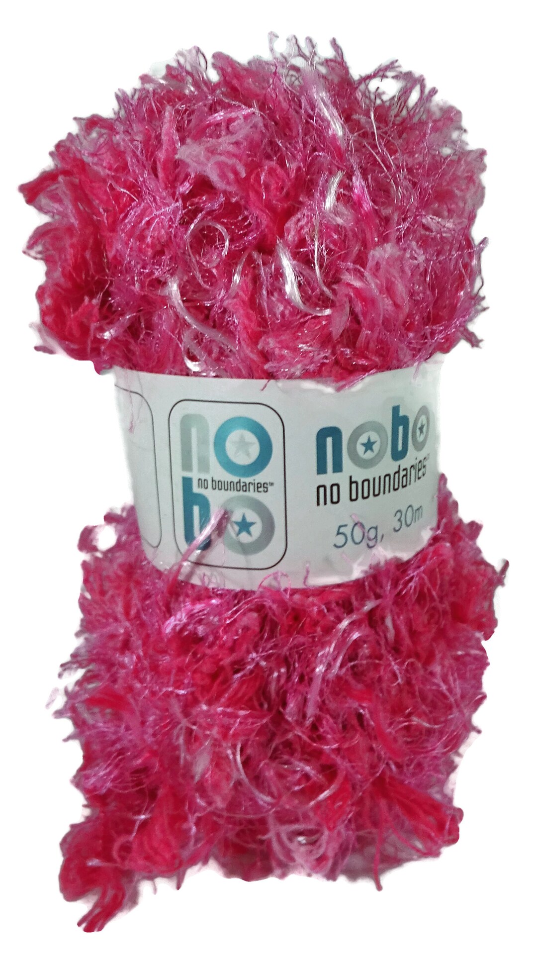 Nobo No Boundaries Stella Yarn Pink Novelty Fringe Knitting Crochet ...