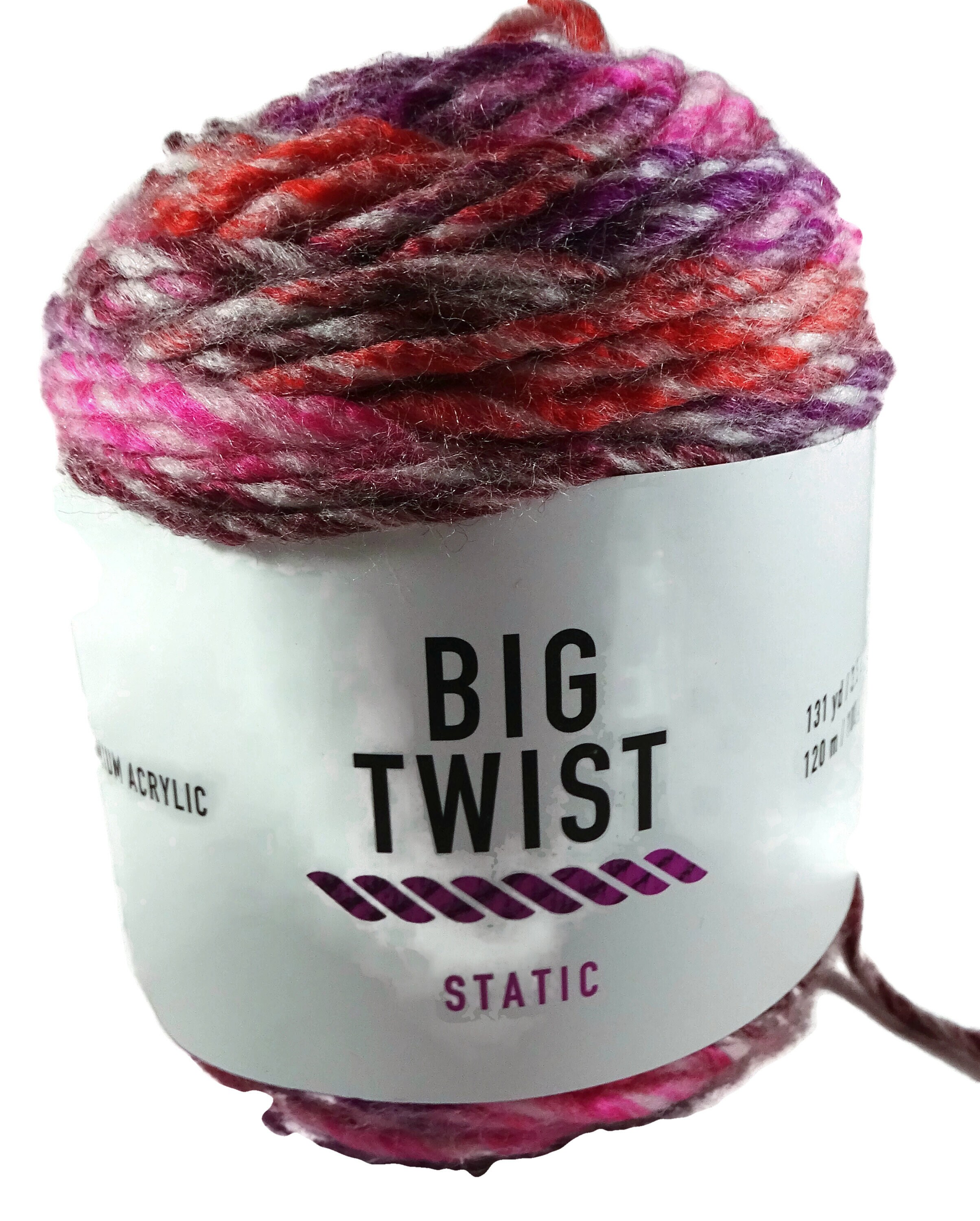 Big Twist Yarn Static Pink Multi Variegated Partial - Etsy