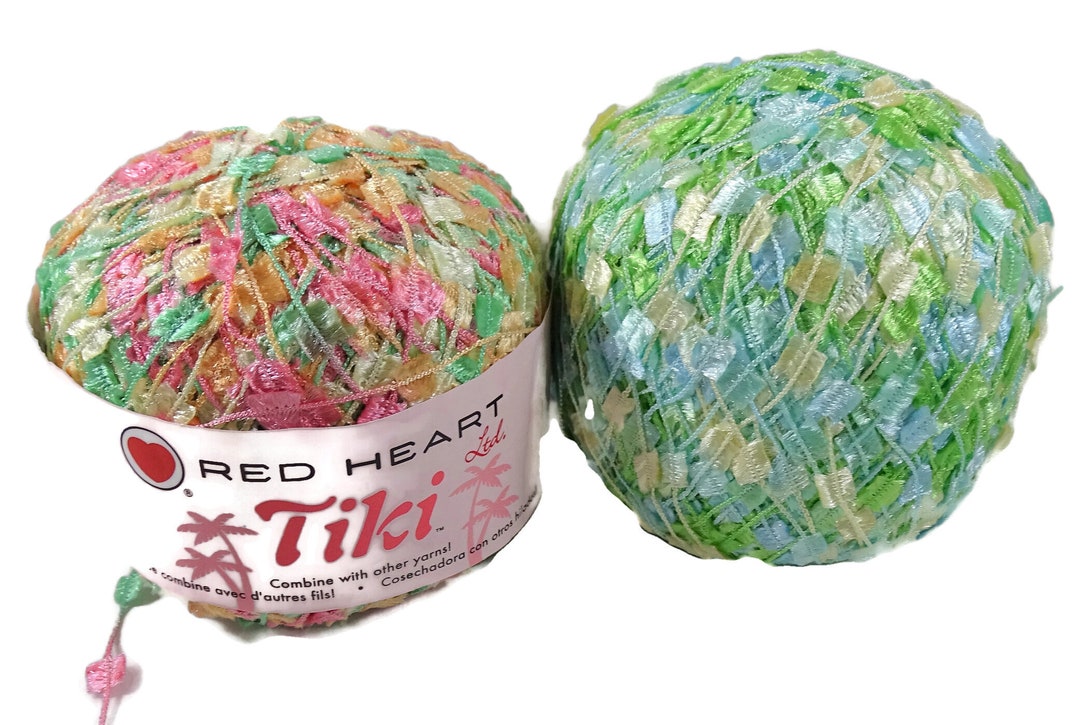 Red Heart Tiki Yarn: Cheery Leaf Variegated Nylon, 2 Skeins - Etsy