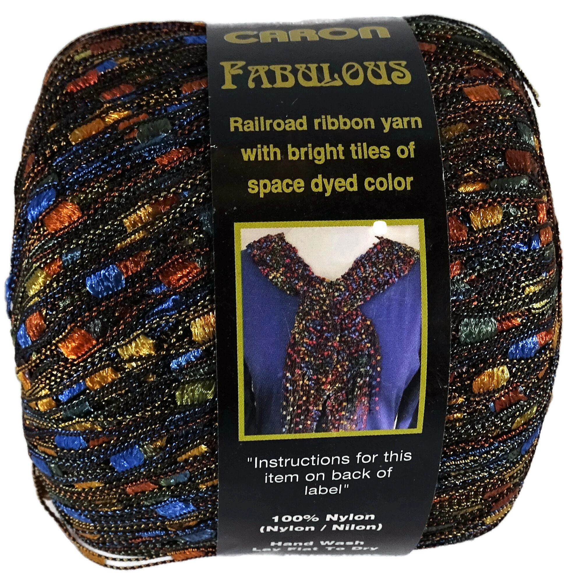 Caron Yarn Fabulous Blue Lagoon Railroad Ribbon - Etsy