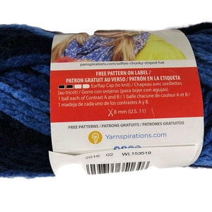Bernat Softee Chunky Yarn Denim Ombre Blue Knitting Crochet Craft - Etsy
