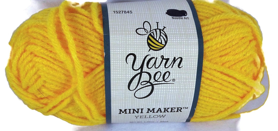 Yarn Bee Mini Maker Yellow Knitting Crochet Crafting DIY - Etsy