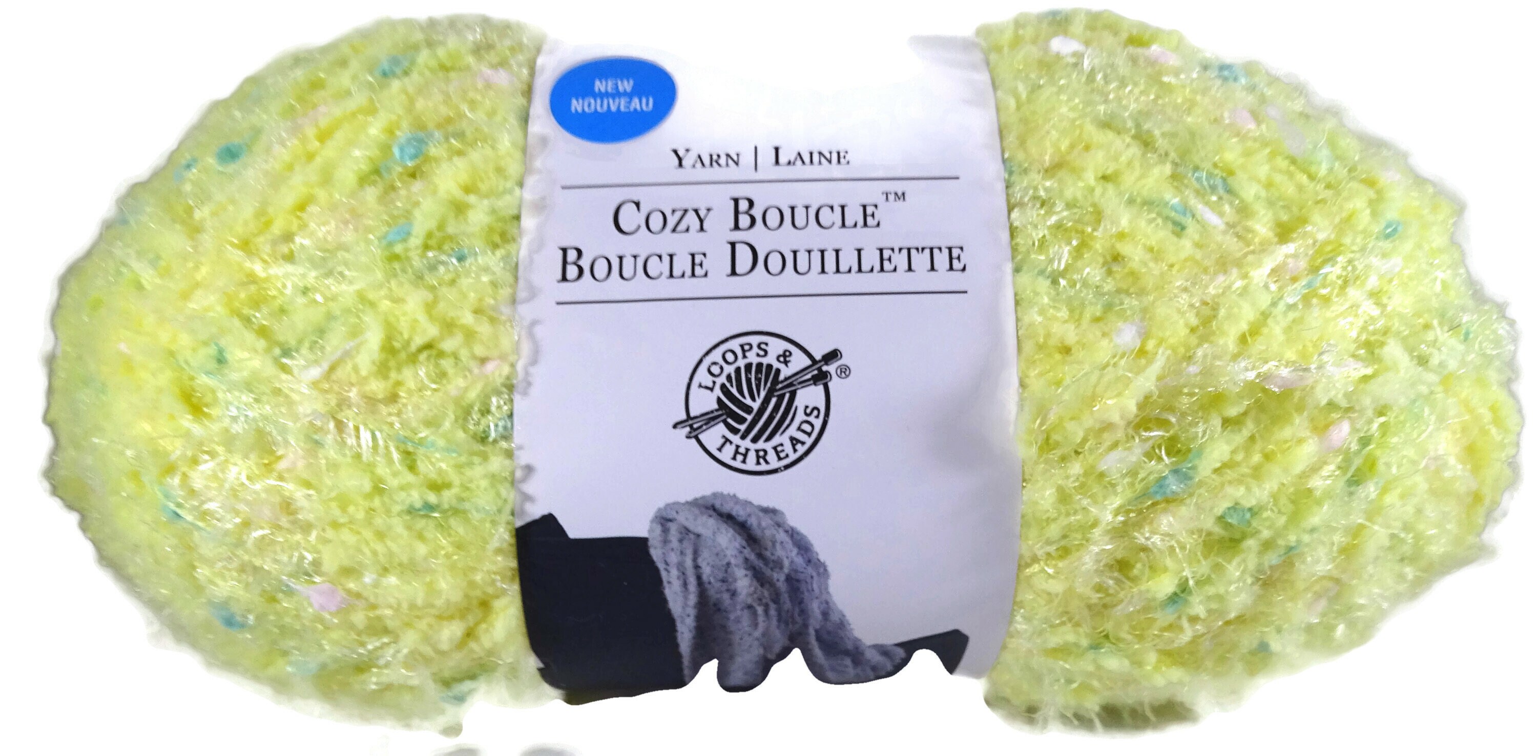 Loops and Threads Yarn Cozy Boucle Lemonade Yellow - Etsy