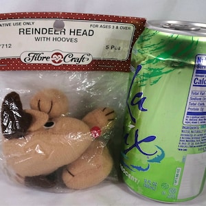 Fibre Craft Reindeer Head and Hooves Christmas Rudolph the Red Nosed ...