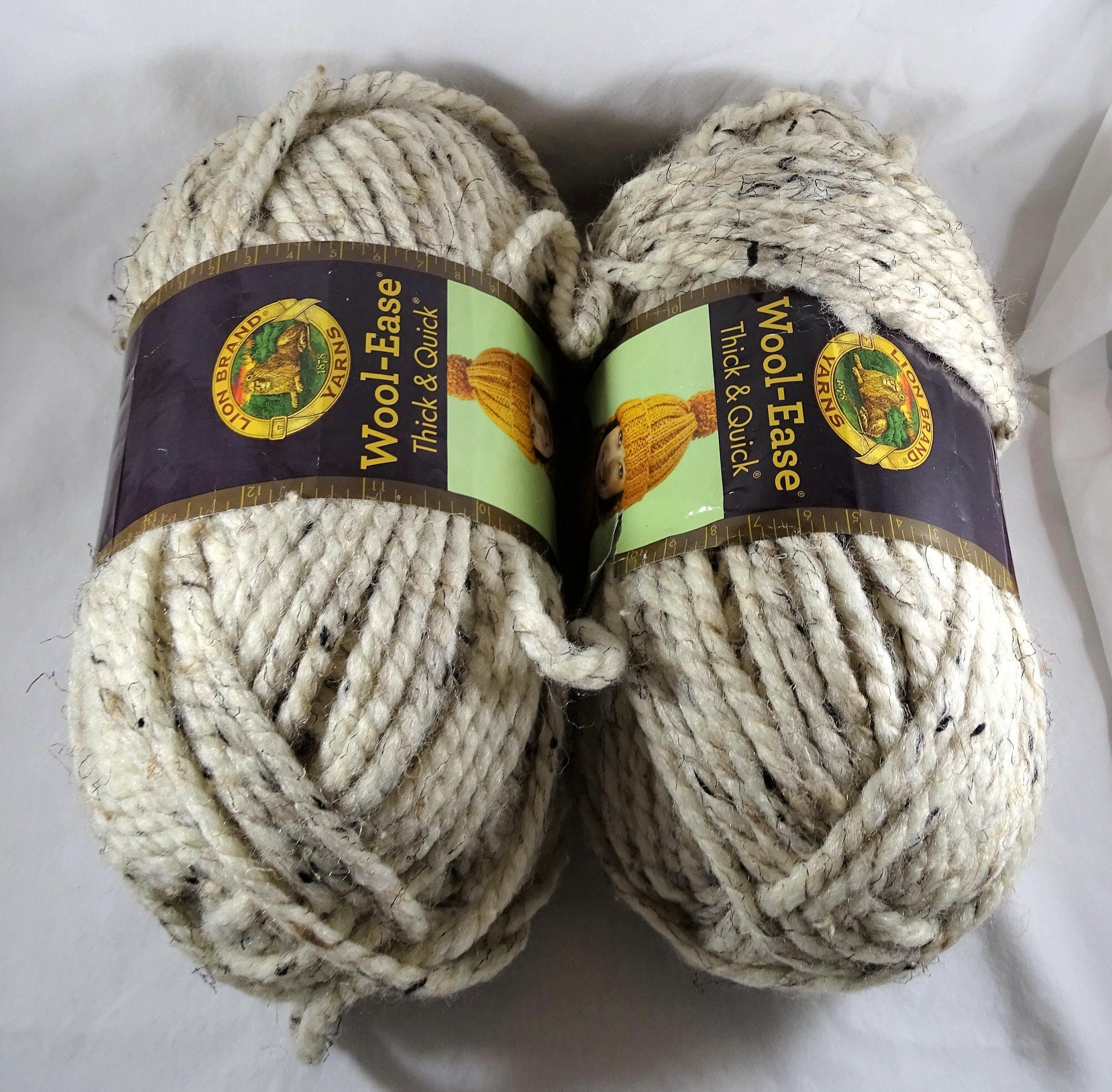 Lion Brand Wool-Ease Thick Quick Yarn-Oatmeal, Multipack Of | atelier ...