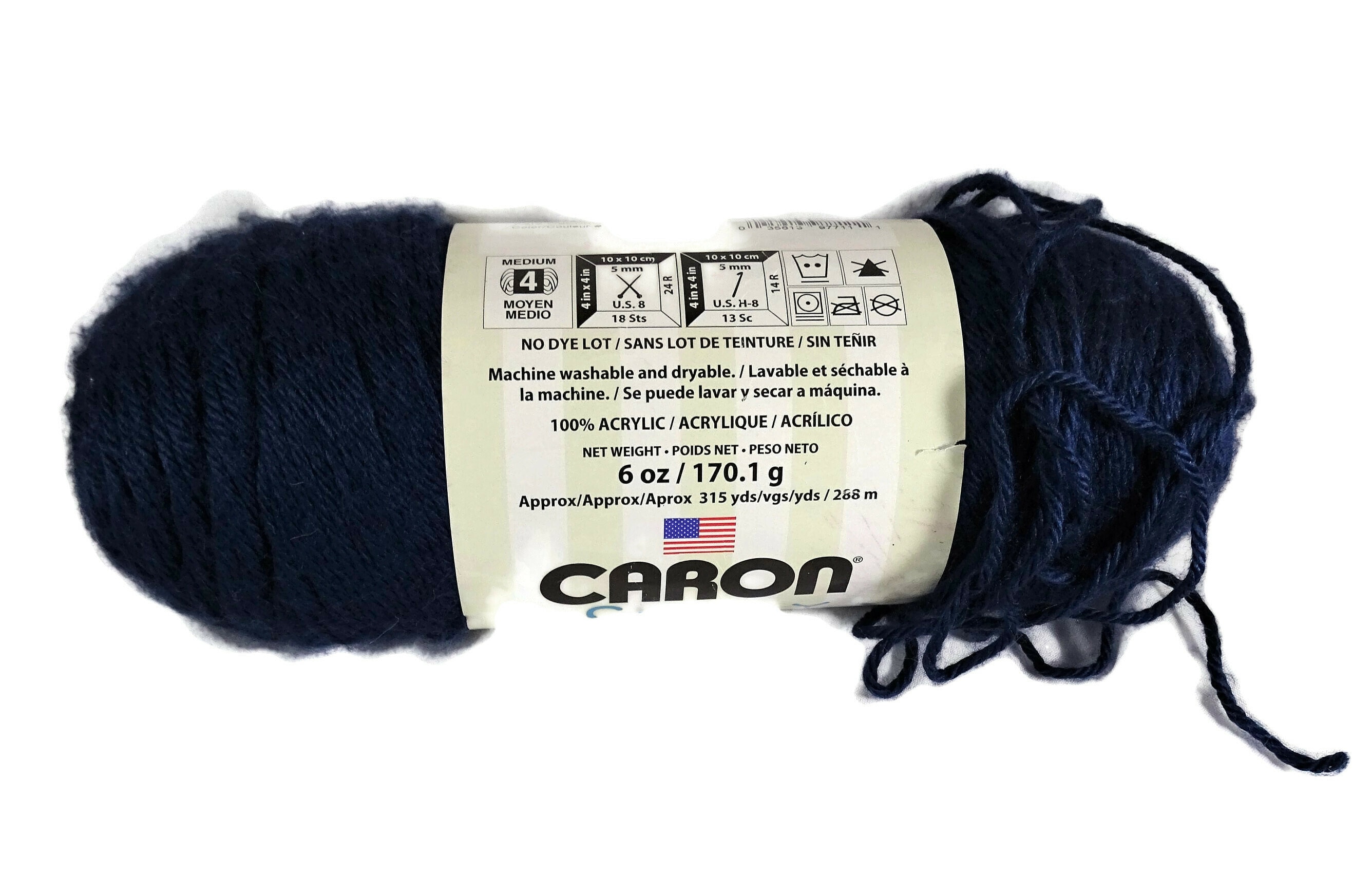 Caron Simply Soft Yarn Dark Country Blue - Etsy