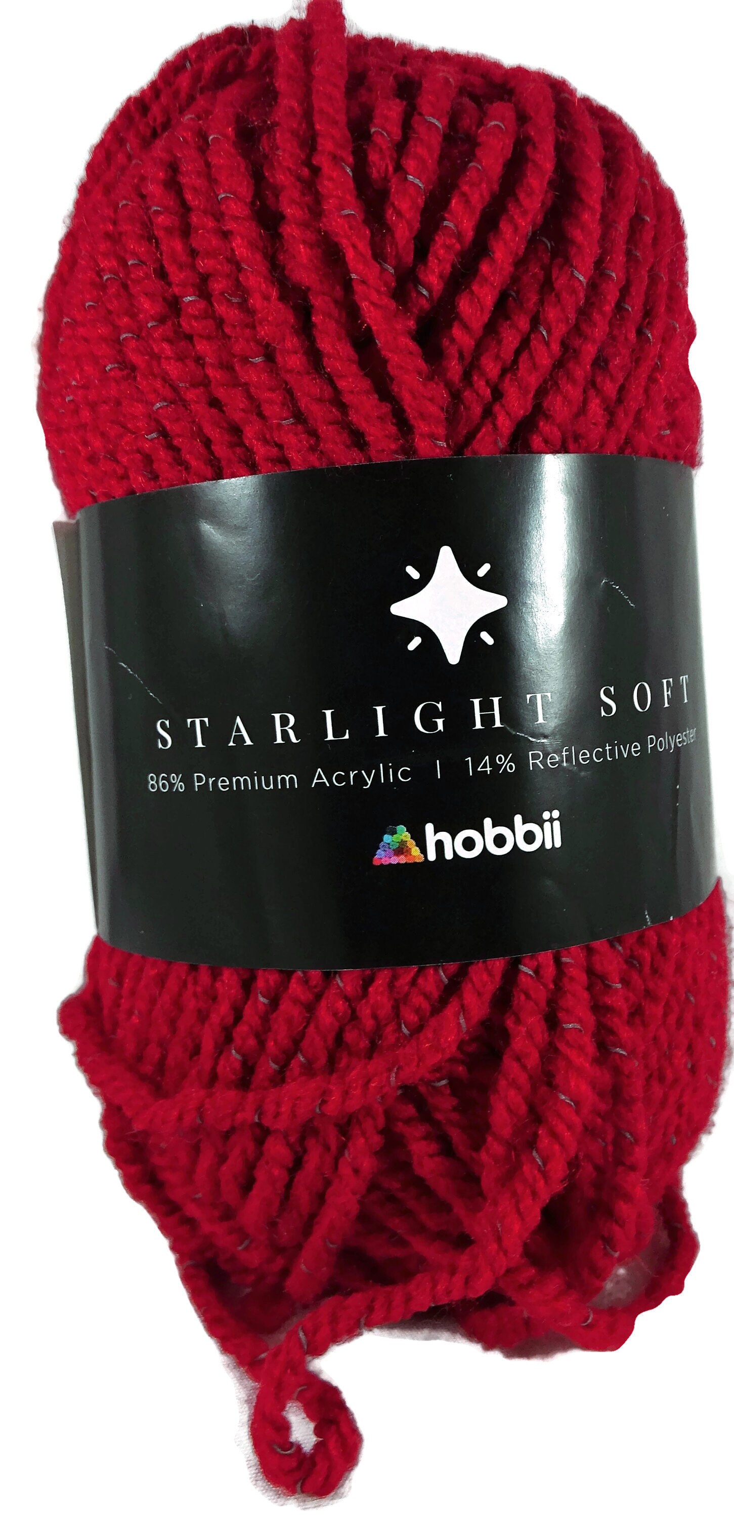 Hobbii Starlight Soft Yarn Scarlet 18 Red Knitting Crochet Craft - Etsy